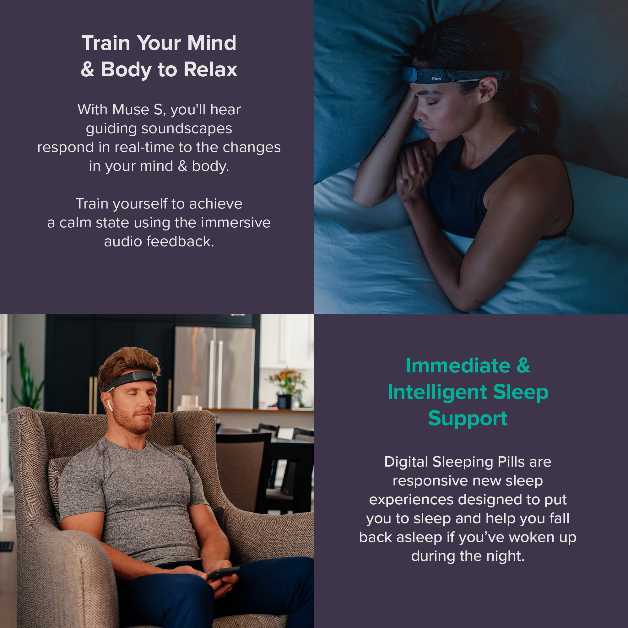 Mua MUSE S: The Brain Sensing Headband - Overnight Sleep Tracker ...
