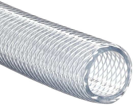 Nalgene 8005-0388 Clear 980 PVC Braided High Pressure Vinyl Tubing, 1-1 ...