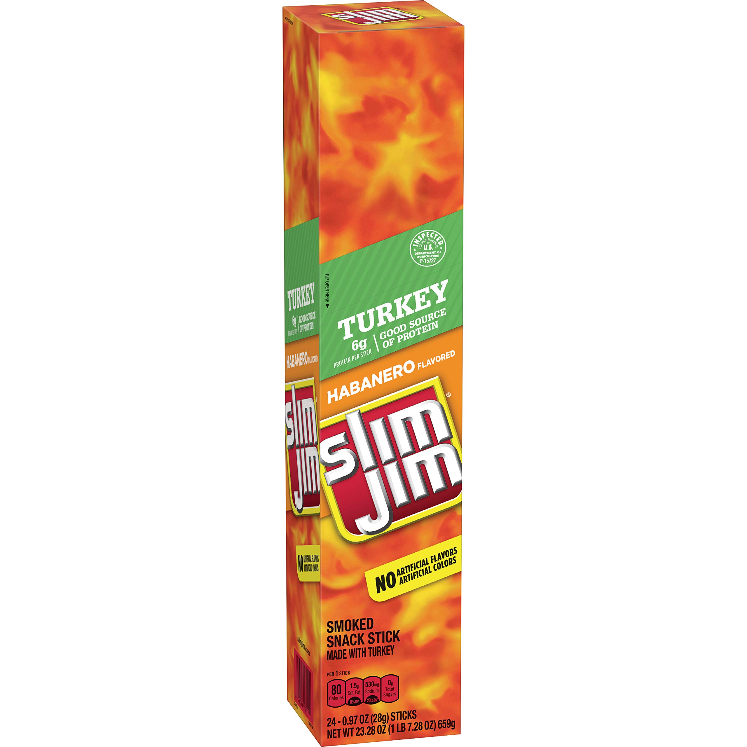 Amazon.com : Slim Jim Turkey, Original, 24 Count : Grocery & Gourmet Food
