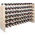 Amazon.com: Smartxchoices Stackable Modular Wine Rack 72 Slots Floor ...