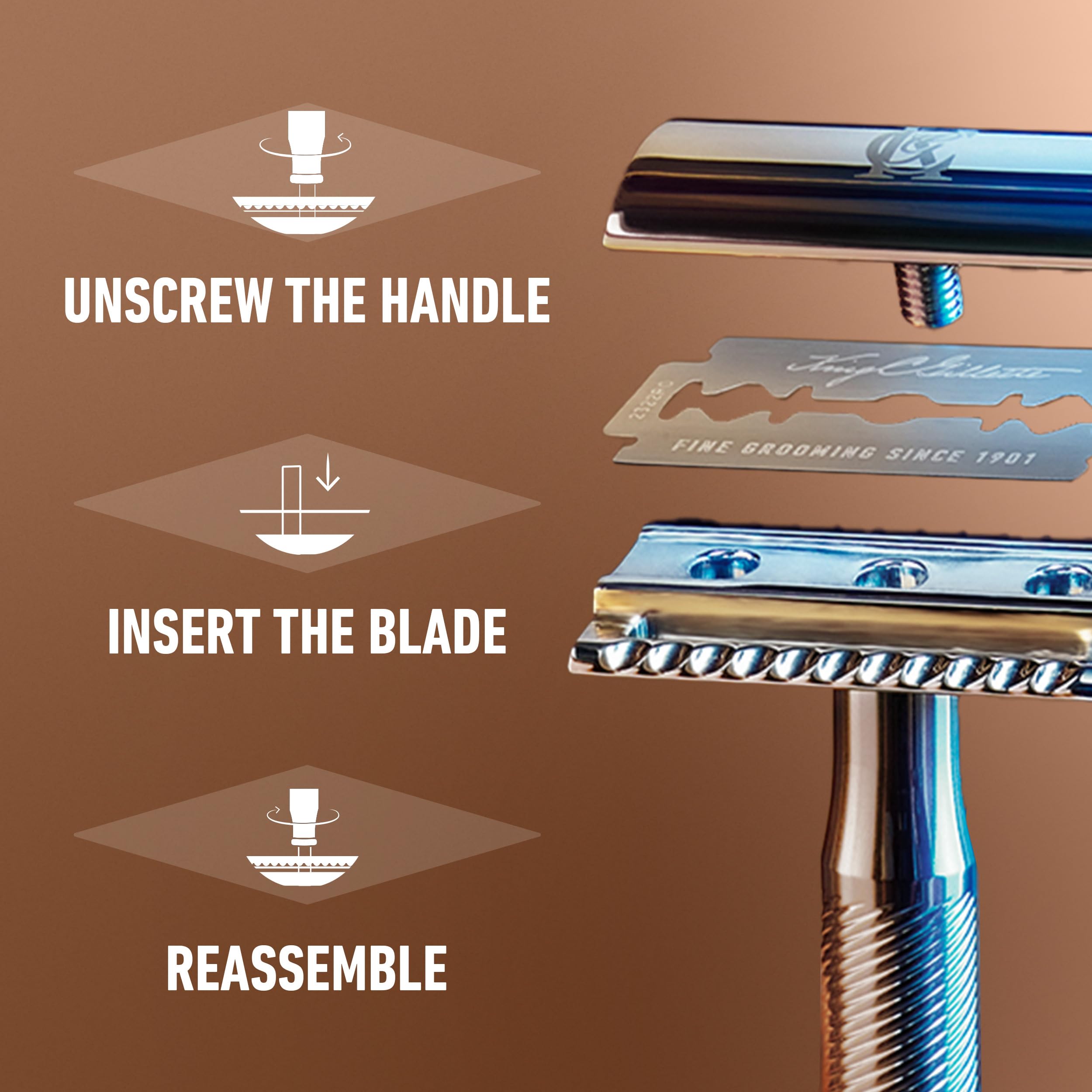 Mua Safety Razor with Chrome Plated Handle and 5 Platinum Coated Double ...