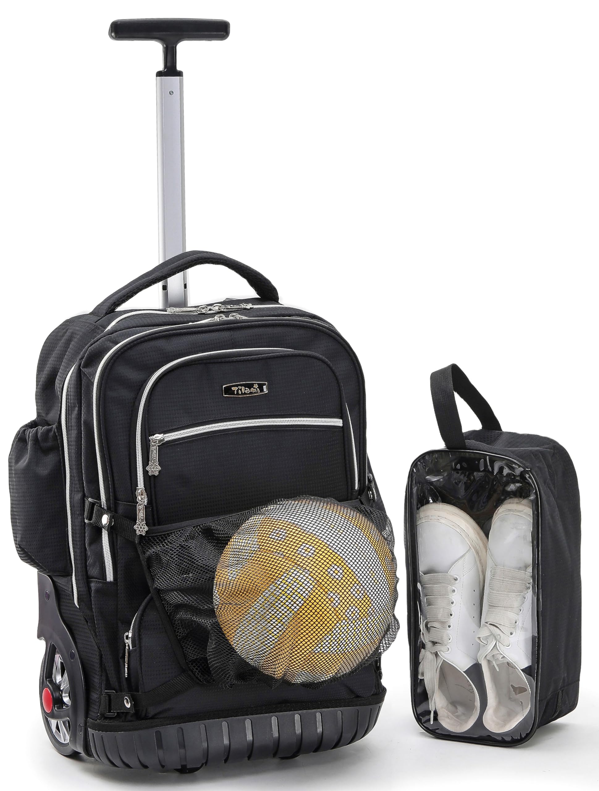 NEW TILAMI Rolling Backpack 19 inch Teens Rolling Backpack Cute Wheeled ...