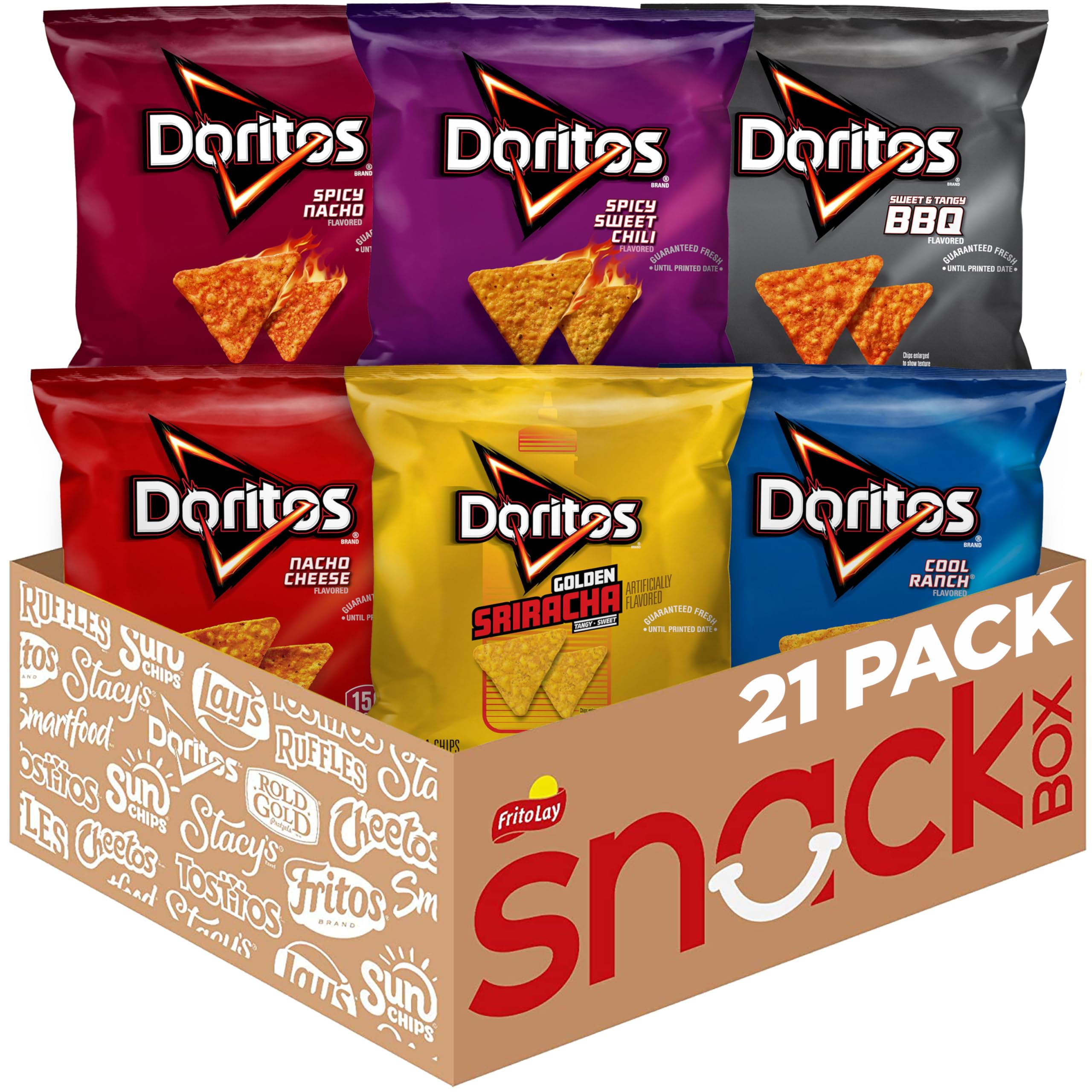 Doritos Flavored Tortilla Chips Variety Pack (Pack of 21) for sale ...