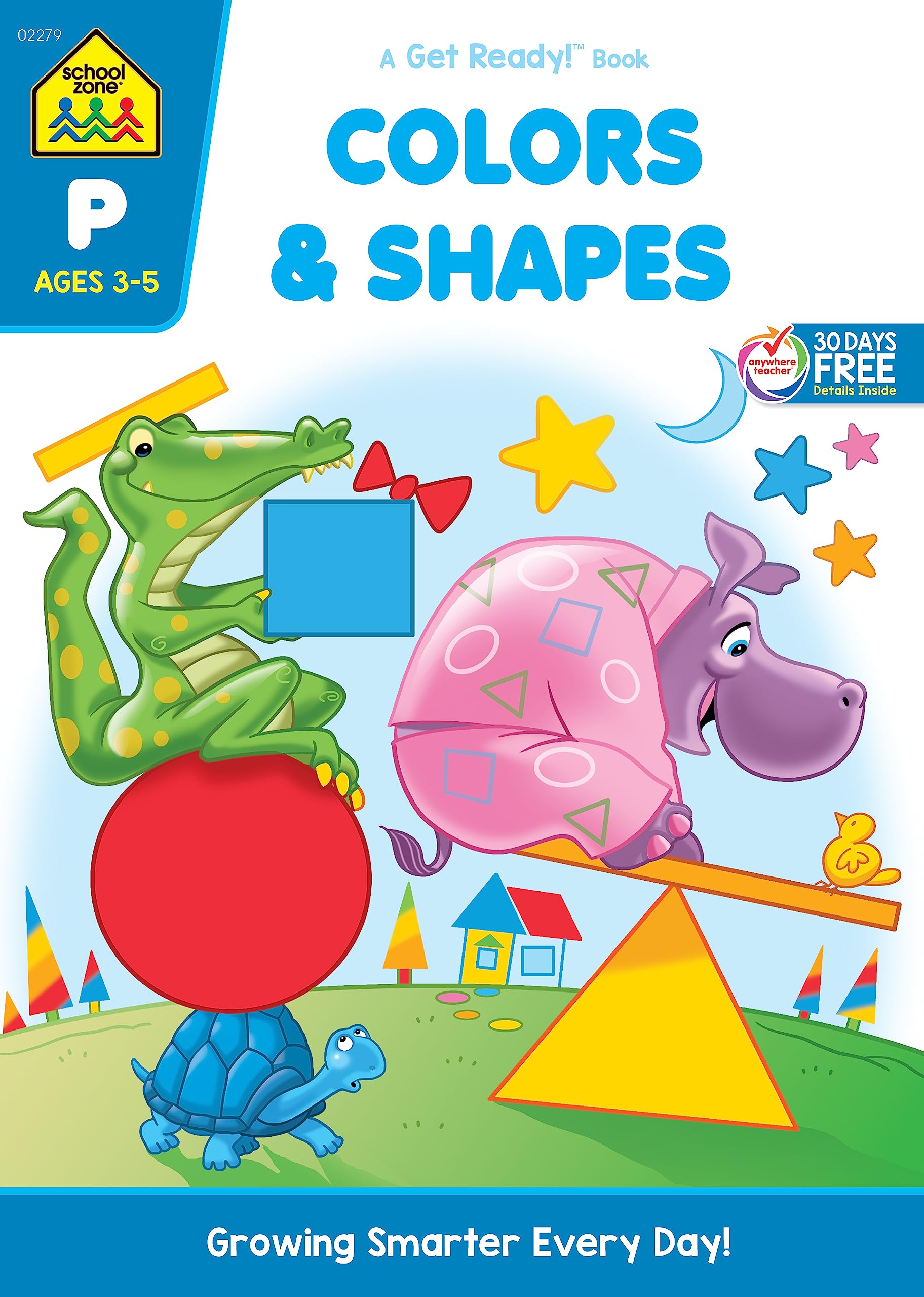 Mua School Zone Colors & Shapes Workbook: 64 Pages, Preschool ...