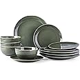 Amazon.com | AmorArc Dinnerware Sets for 4, 12 Pieces Handpainted ...