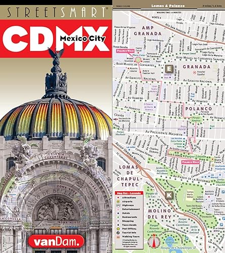 StreetSmart Mexico City Map by VanDam – Laminated City Center Street ...