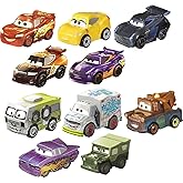 Amazon.com: Mattel Disney and Pixar Cars Set of 10 Die-Cast Mini Racers ...