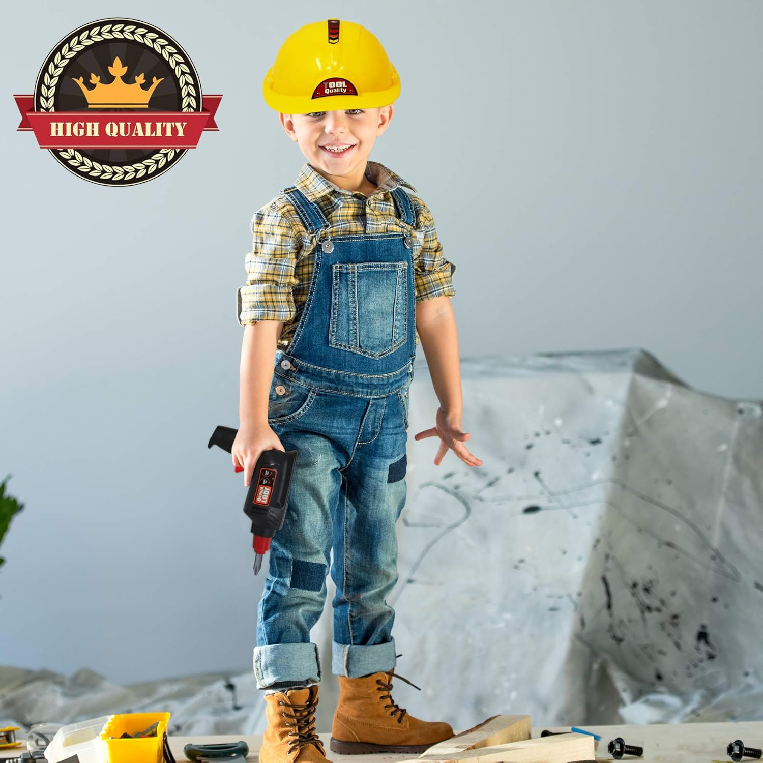 THE TWIDDLERS 25 Pcs Role Play Construction Tool Set – Educational ...