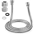 Dreyoo Shower Hose with Shower Hose Extension Connector, 39 Inch ...