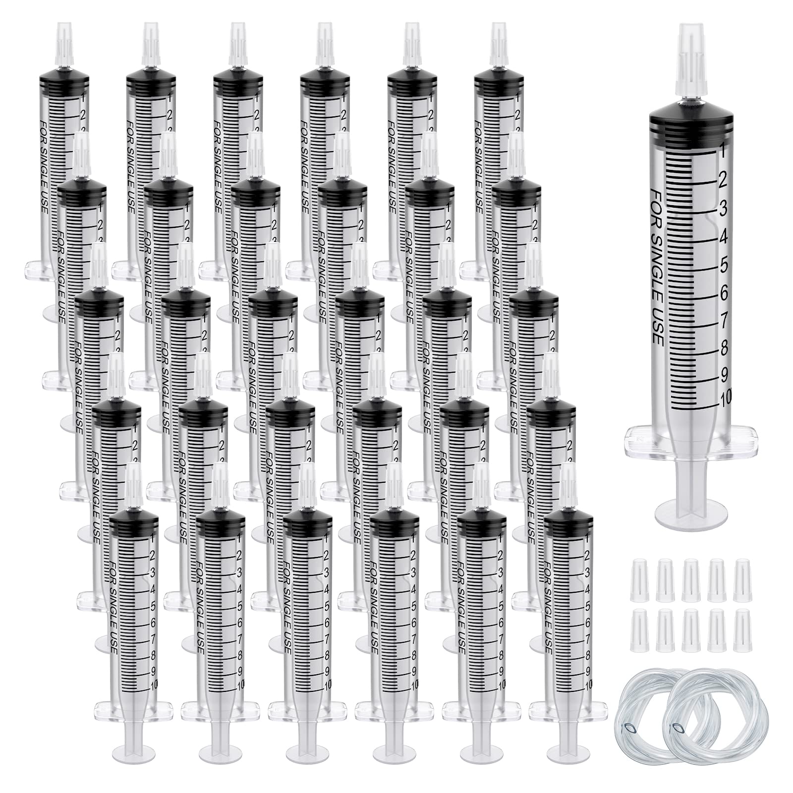 Mua Pack of 30 Plastic Syringes, 10 ml, Measuring Syringe Disposable ...