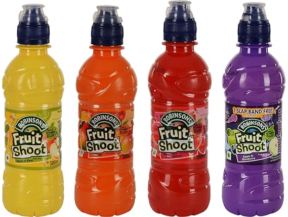 Robinsons Fruit Shoot Combo Pack of 4 Flavors (Apple strawberry, Pear ...