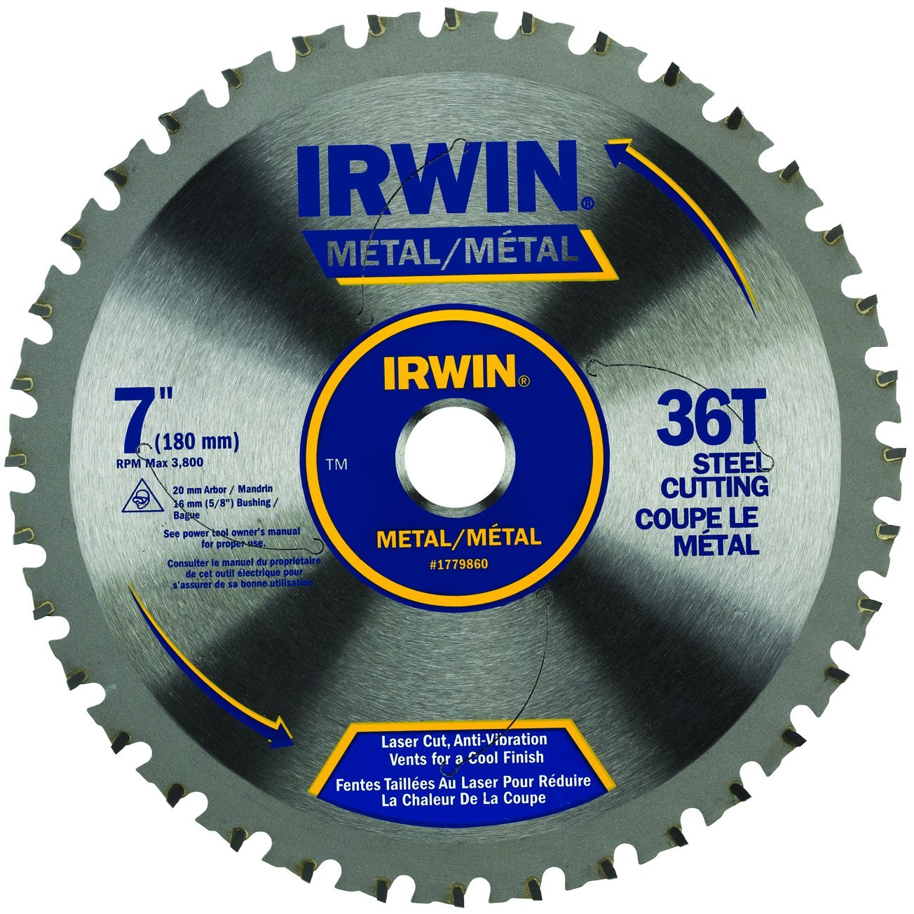 Irwin 1807369 Marples 10-Inch 60-Tooth with Raker Tooth Circular Saw Blade