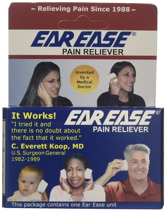 Ear Ease Pain Reliever for Adults, Children & Senior Citizens-Natural ...
