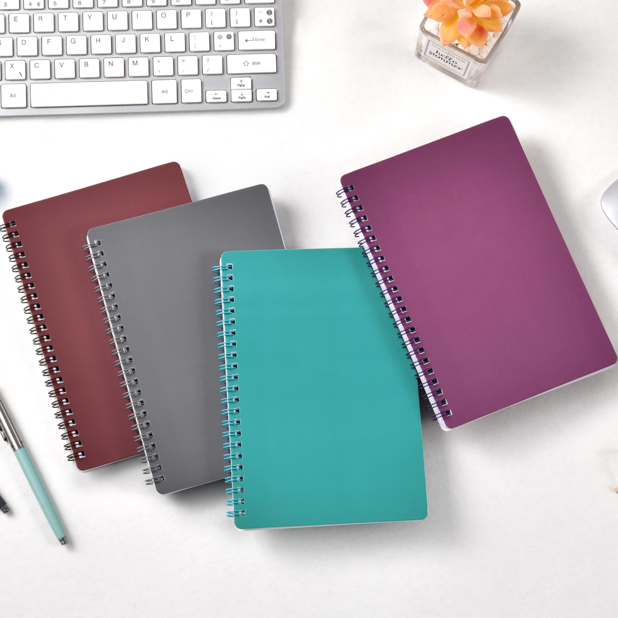 Mua Spiral Notebook - 4 Pack Spiral Notebook, 5.6'' x 8.05'', 80 Sheets ...