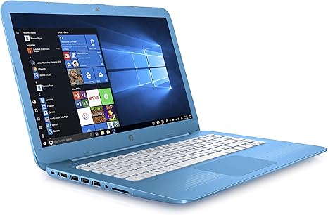 HP Stream 14-cb007na 14 Inch Laptop, (Aqua Blue) (Intel Celeron N3060 ...