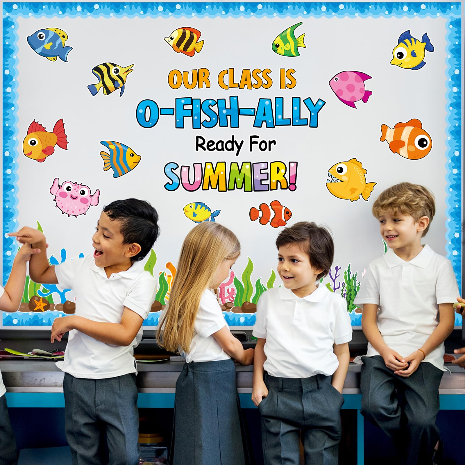 Mua Justforjoyful Summer Ocean Sea Bulletin Board Decorations O-Fish ...