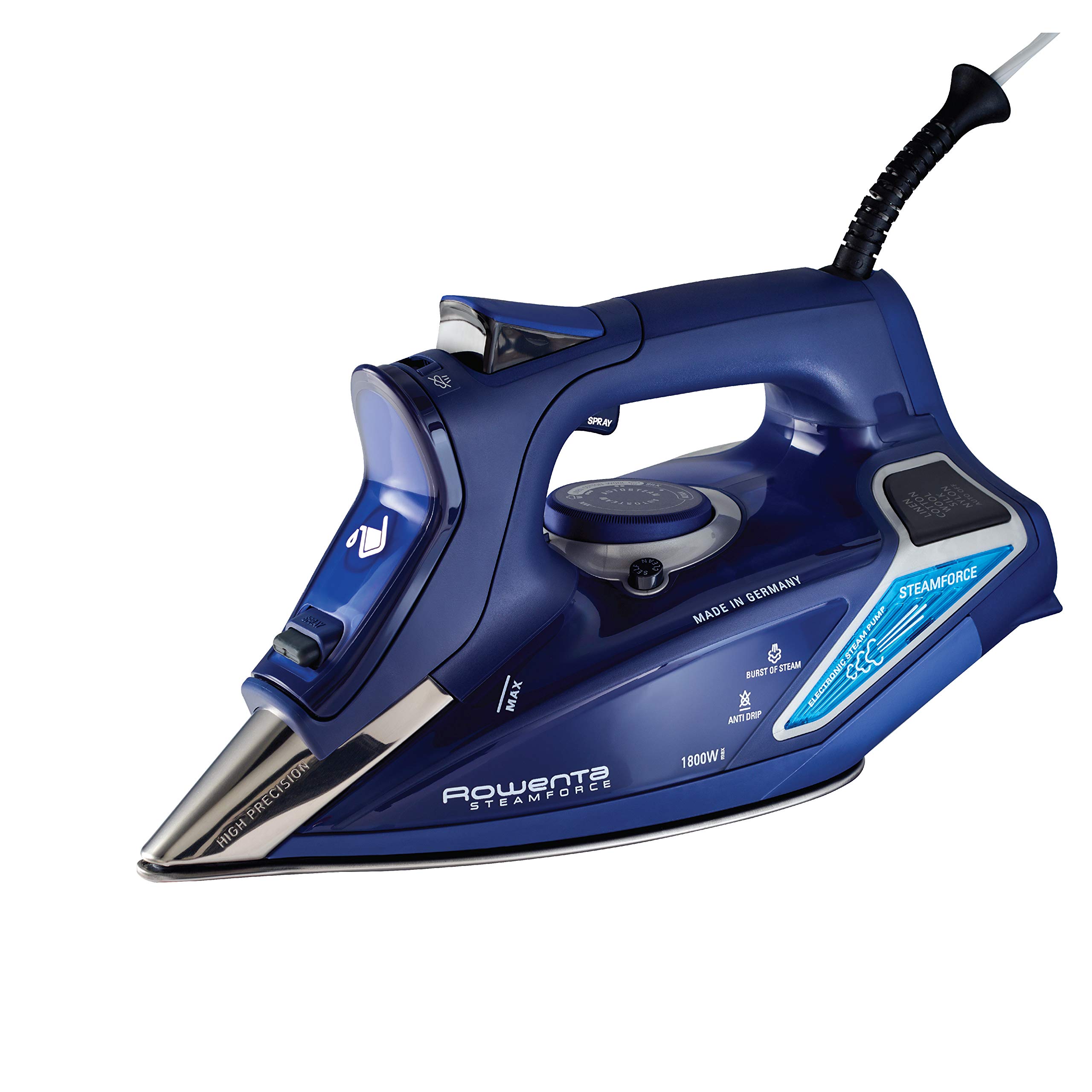 Rowenta DW9280 Digital Display Steam Iron Stainless Steel Soleplate Rowenta DW9280 Digital Display Steam Iron Stainless Steel Soleplate