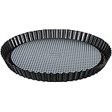 MasterClass Non-Stick Raised Fluted Sponge Flan Tin With Loose Base, 20 ...