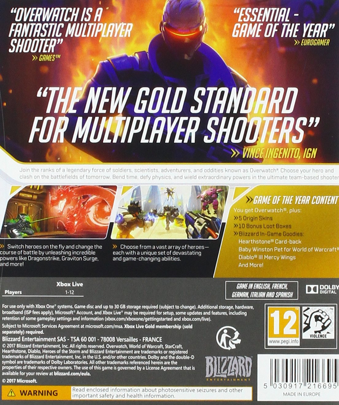 Mua Overwatch Game of the Year Edition (Xbox One) trên Amazon Mỹ chính ...