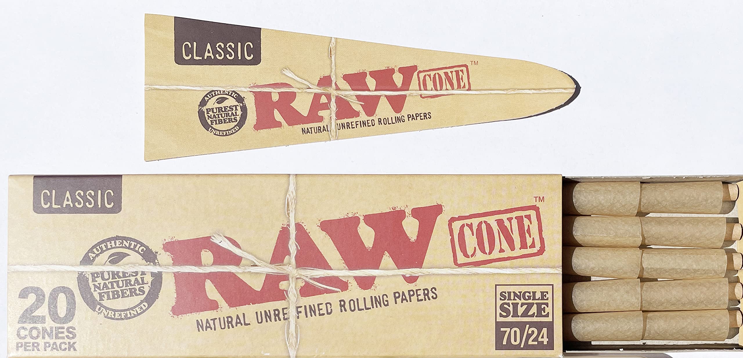 Mua Cones Single Size 70/24: 20 Pack - Mini Pre Rolled Cones Rolling ...