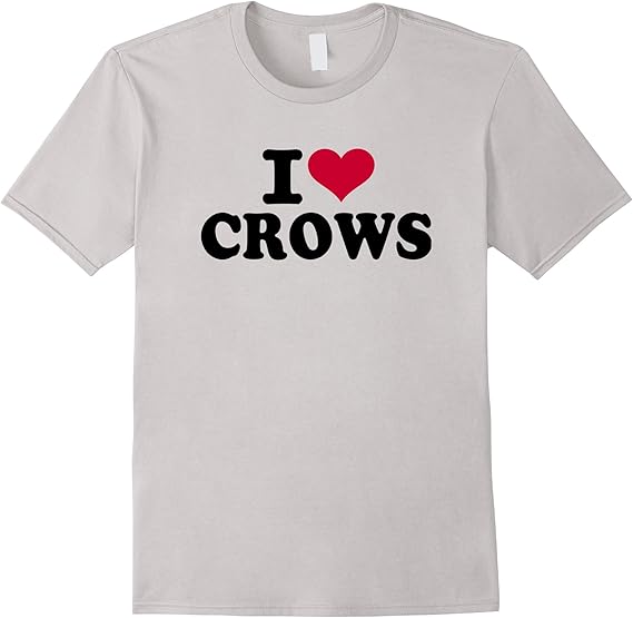 Amazon.com: I love crows T-Shirt: Clothing