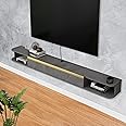 Amazon.com: Bixiaomei Floating TV Stand, 47'' Wall Mounted ...