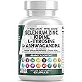 Amazon.com: Selenium 300mcg Zinc 50mg Iodine 500mcg L Tyrosine 500mg ...