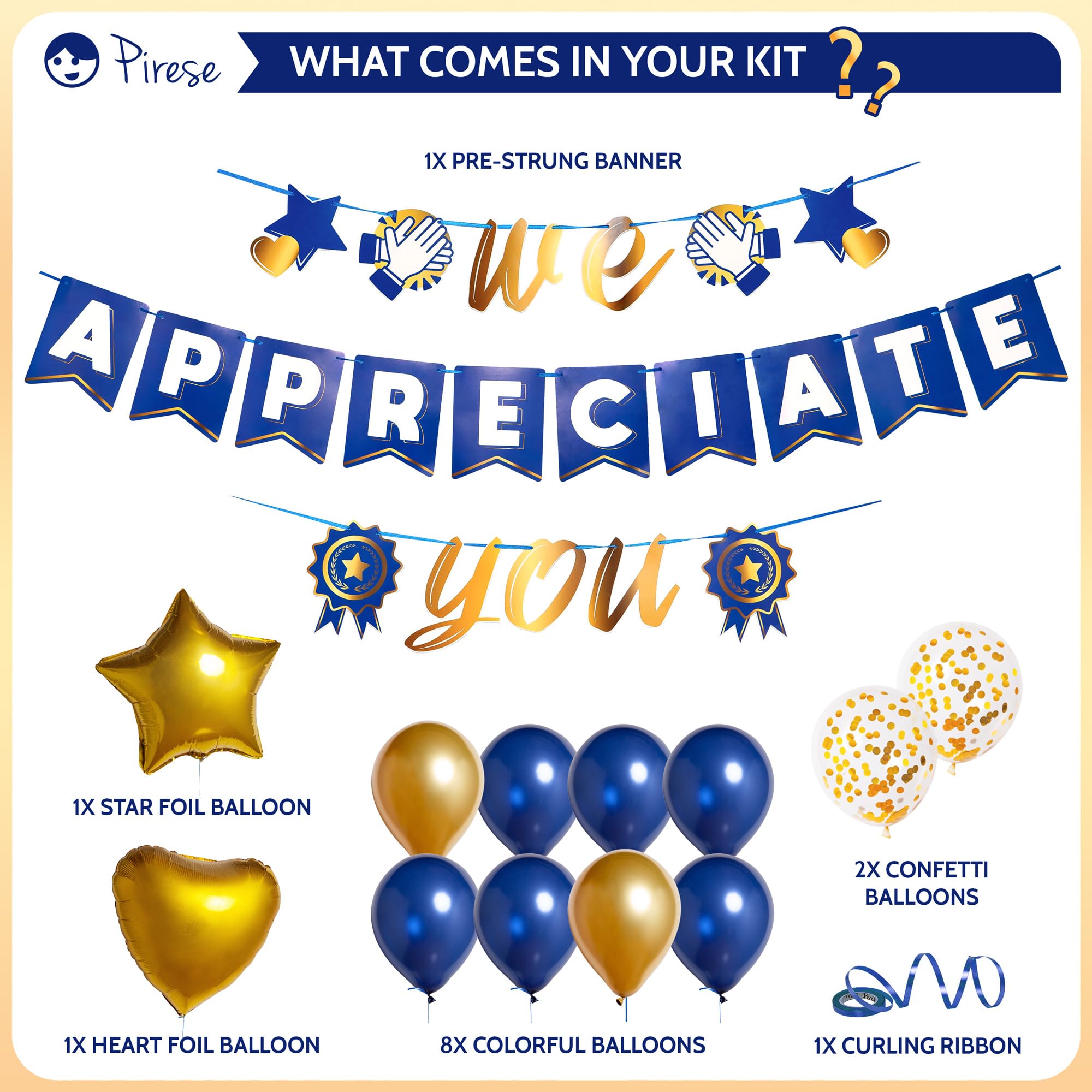 Mua We Appreciate You Banner Decorations, Employee Appreciation ...