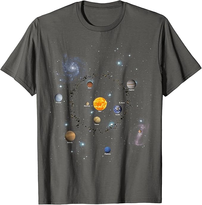 Amazon.com: Solar System T Shirt - Perfect Tshirt For Space Enthusiasts ...