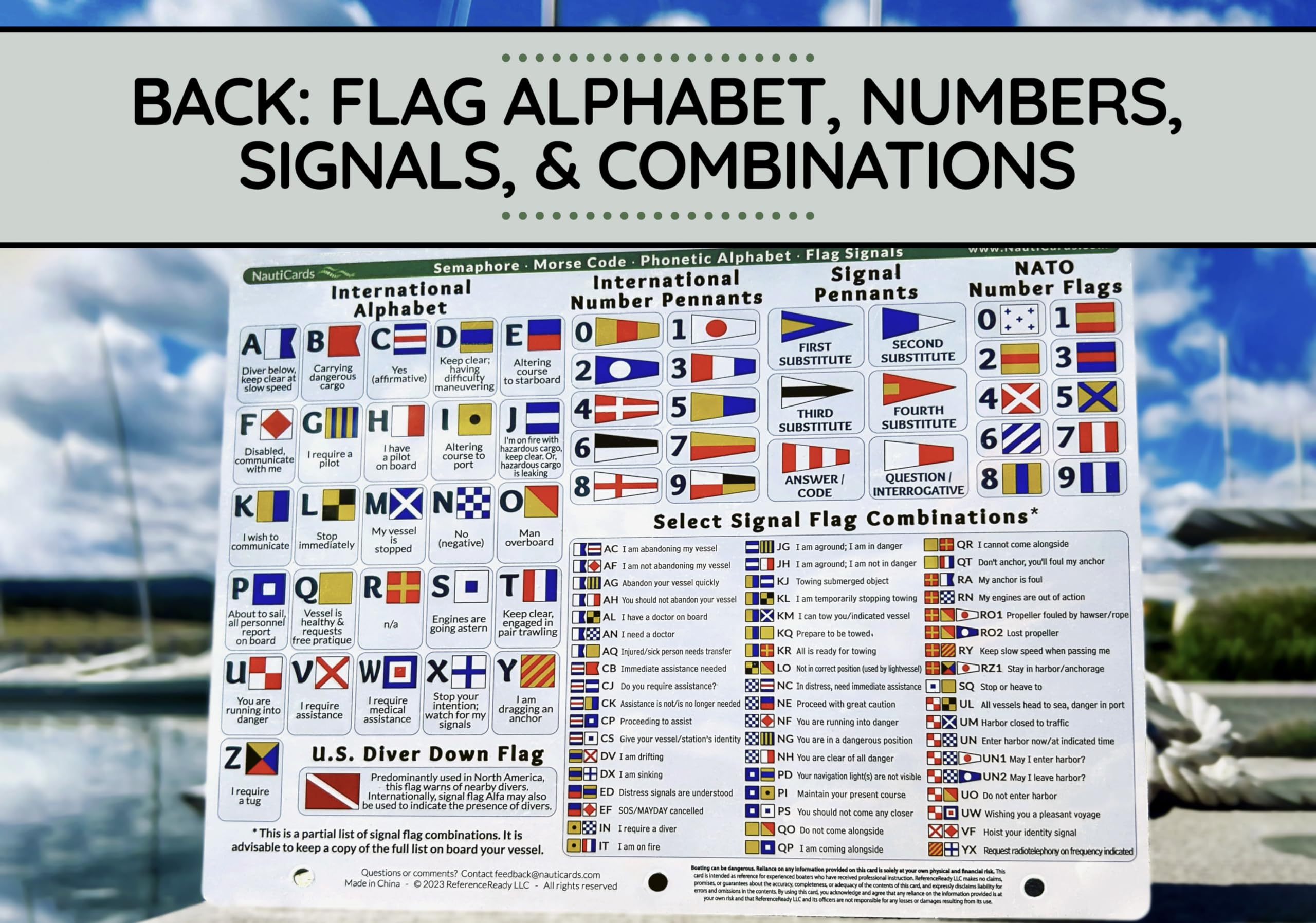 Mua Nautical Flags and Codes Quick Reference Chart - Guide to Maritime ...