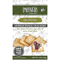 Amazon.com: Partners Olive Oil & Herb Crackers, 4 Ounce Unit