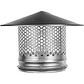 Repa Market 6 Inch Roof Vent Cap - Galvanized Steel Chimney Cap for ...