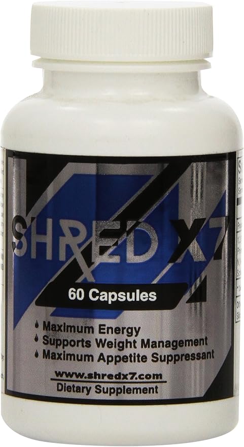 Shred X7- Diet Pills for Weight Loss and Appetite Suppression. 60 ...