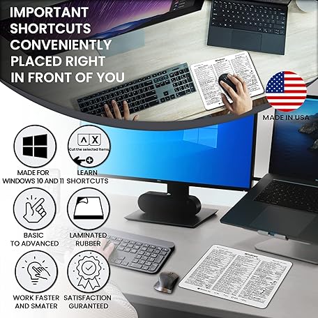 Mua Synerlogic Windows 10/11 Ultimate Keyboard Shortcut Reference Guide Mousepad V2.0 (White ...
