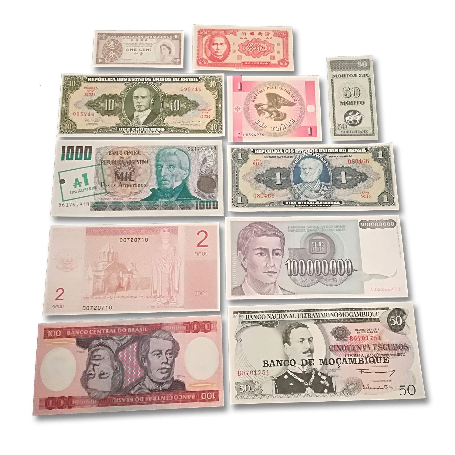 Buy IMPACTO COLECCIONABLES World Paper Money: 10 Odd Banknotes ...