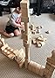 Amazon.com: Natural Wooden Blocks for Kids - Wood Castle Building ...