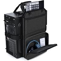 CURMIO Desktop Computer Tower and Monitor Carrying Case,Travel Tote Bag ...