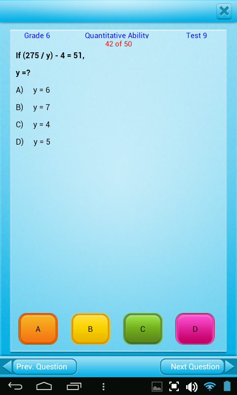 QVprep 6th grade Quantitative Maths and Verbal English Ability Practice ...