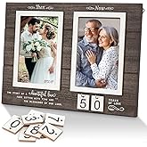 Amazon.com - Yakucho Then & Now Anniversary Picture Frame, 1-99 Years ...