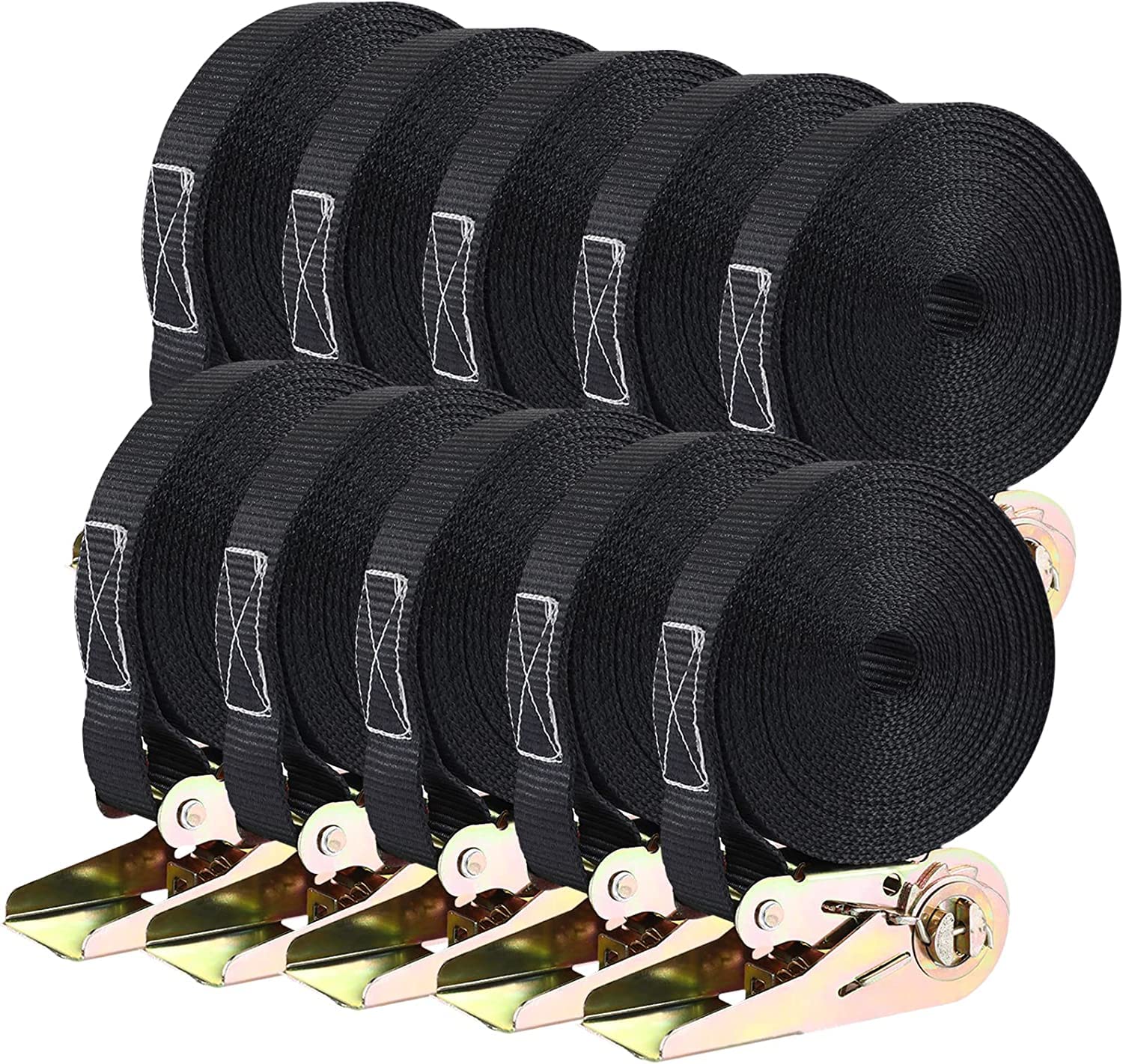 Mua 10 Pack Ratchet Tie Down Strap, 6m Heavy Duty Ratchet Straps ...
