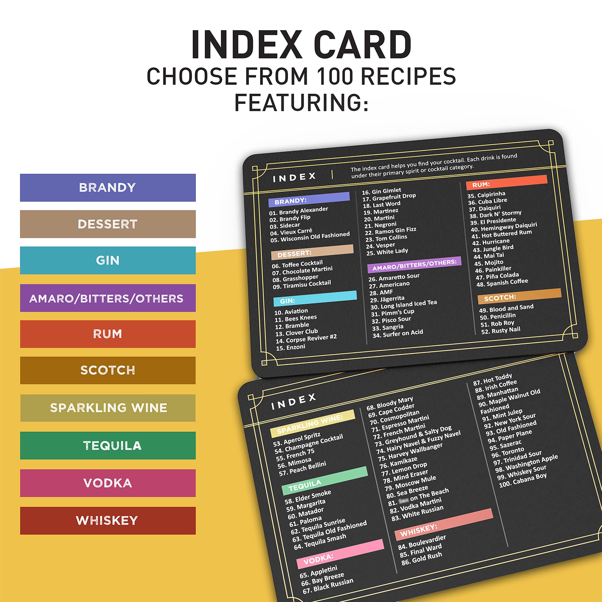 Mua Cocktail Cards: 100 Cocktail Recipes to Master Cocktails in ...