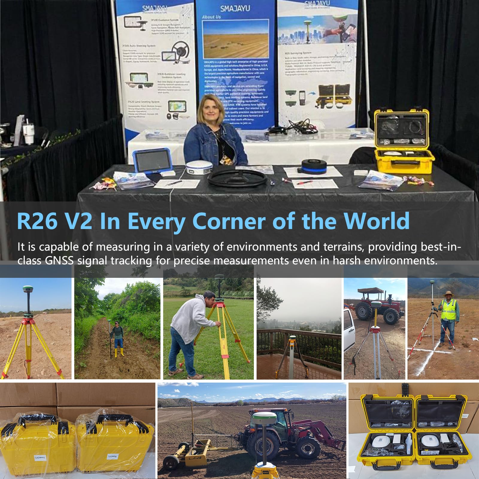 Mua Surveying Equipment, NOAA Certificated R26 V2 GNSS IMU RTK GPS ...