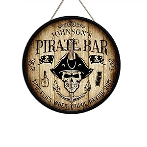 Amazon.com : N NAMESISS All Over Print Personalized Pirate Sign, Pirate ...