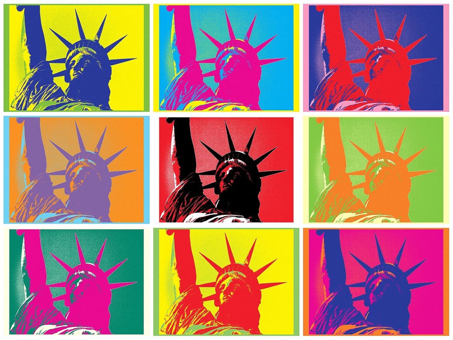 STATUE OF LIBERTY POP ART ANDY WARHOL A4 Size SATIN PAPER PHOTO PRINT ...