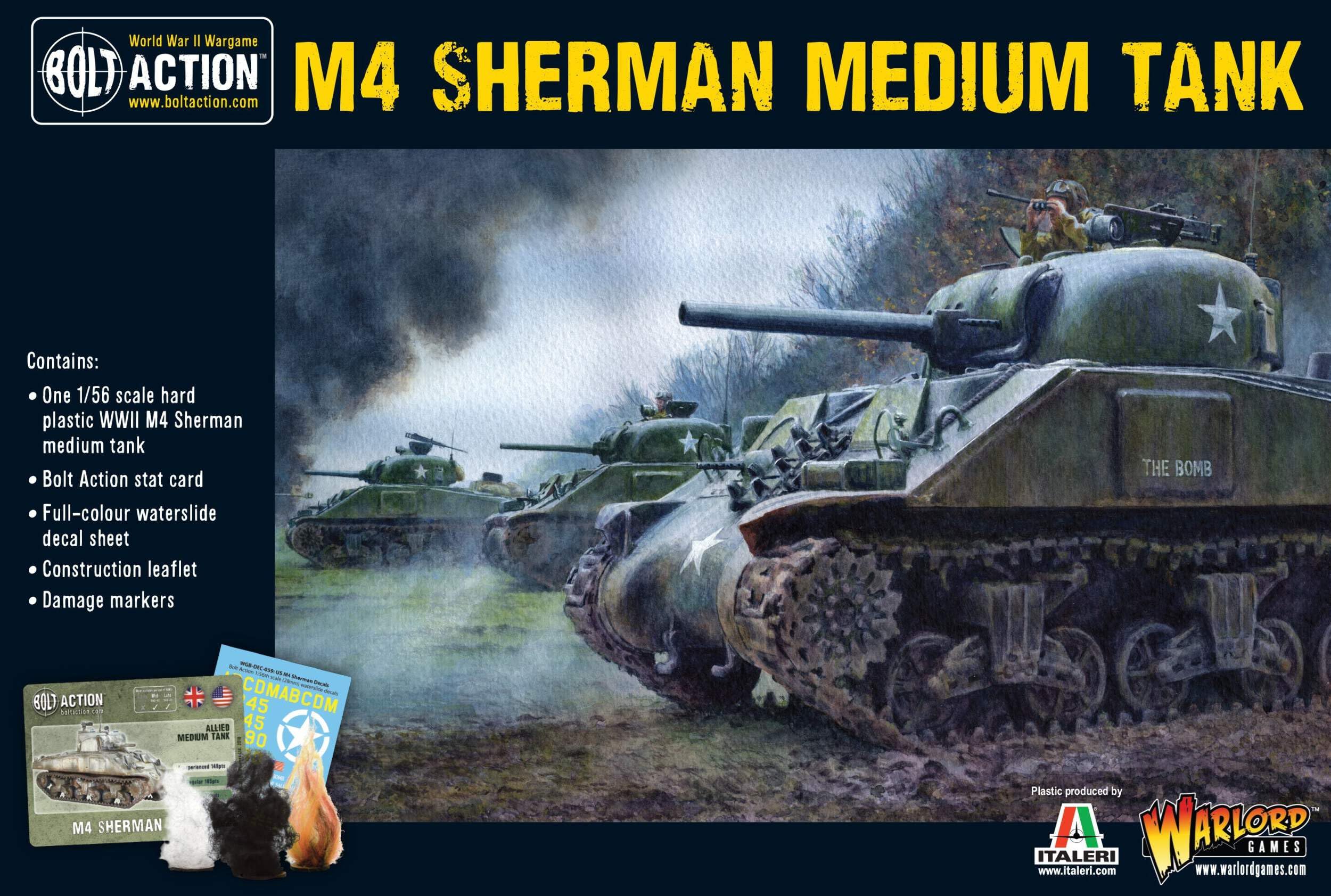 Mua Warlord Bolt Action M4 Sherman Medium Tank 1:56 Tabletop Miniatures ...