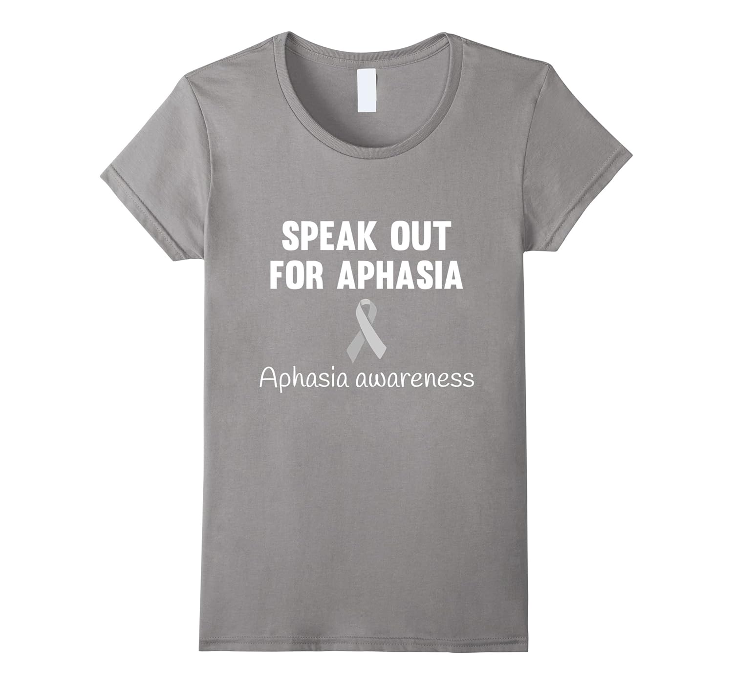 Aphasia awareness month gray ribbon T Shirt for Men & Women-4LVS ...