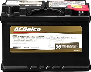 ACDelco 48AGM Professional AGM Automotive BCI Group 48 Battery, Batteries & Accessories - Amazon ...