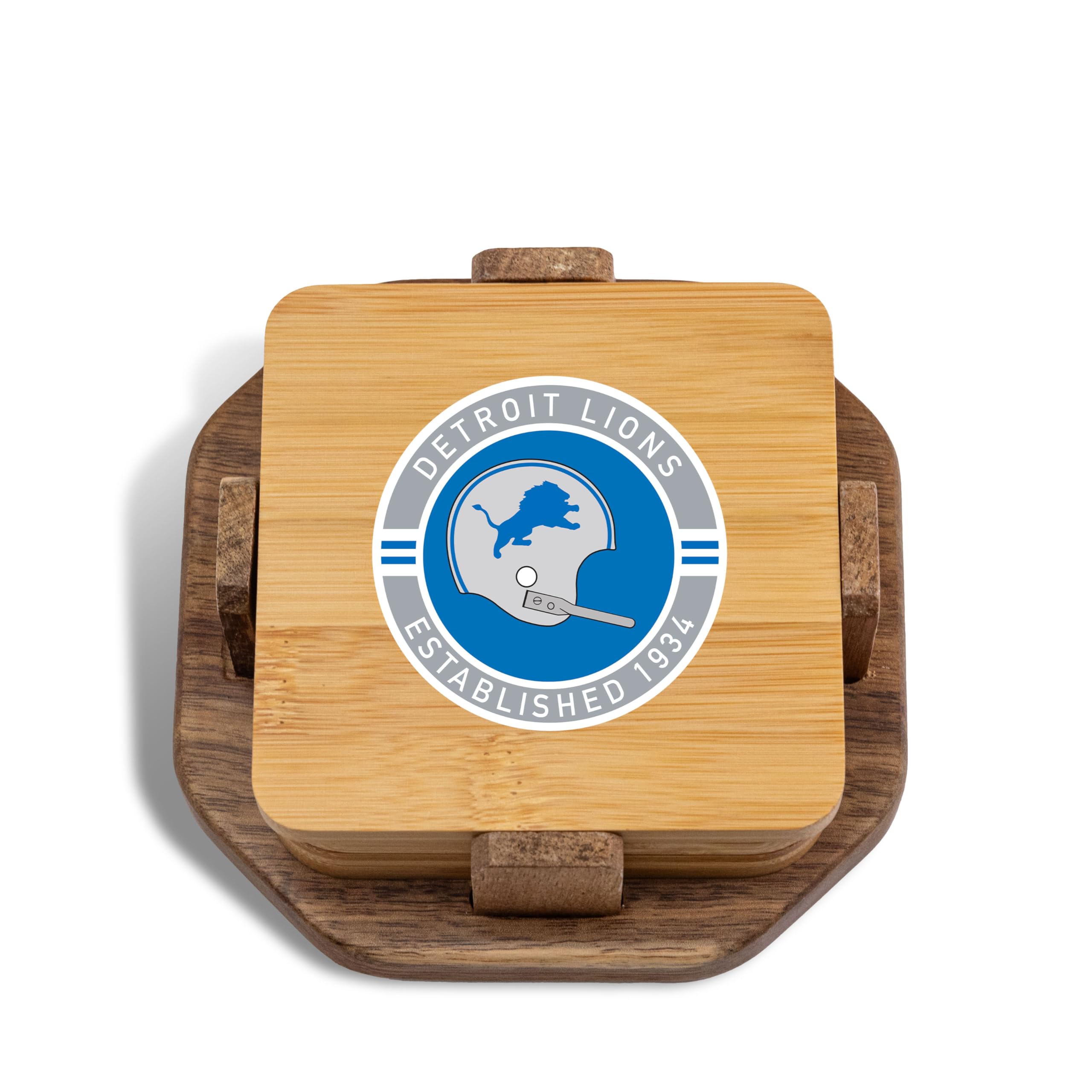 The Memory Company Officially Licensed NFL Wood Inlay Coaster Set - 4 ...