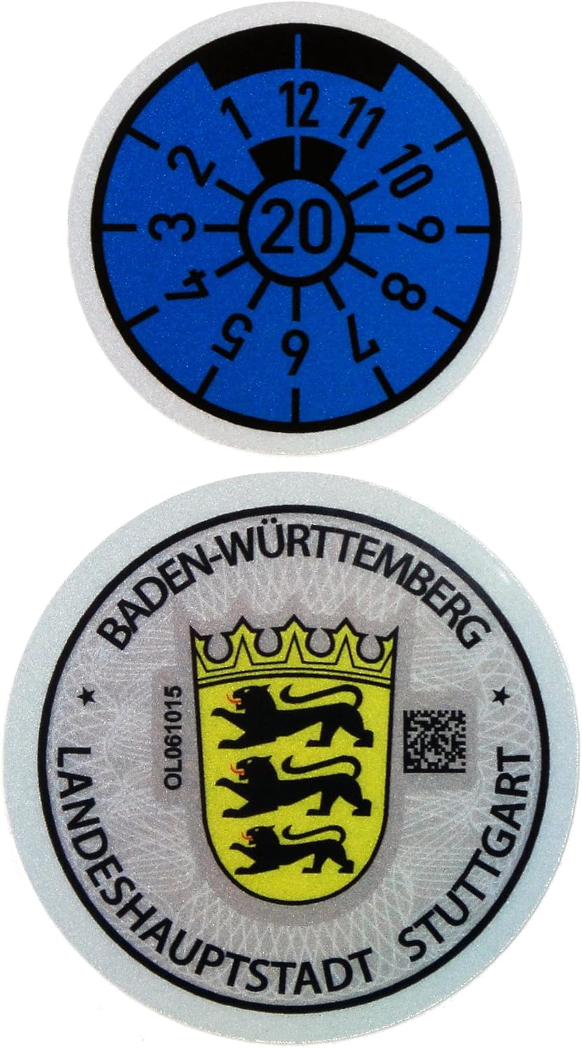 Amazon.com: Z Plates Compatible with Mercedes, Porsche Stuttgart 2020 ...