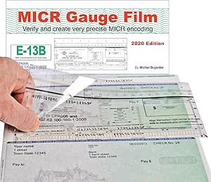 MICR Check Position Gauge Film : Precise and convenient E13B MICR Gauge ...